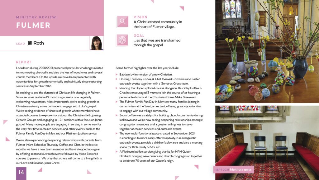 Ministry Review 2021/22 - Saint James